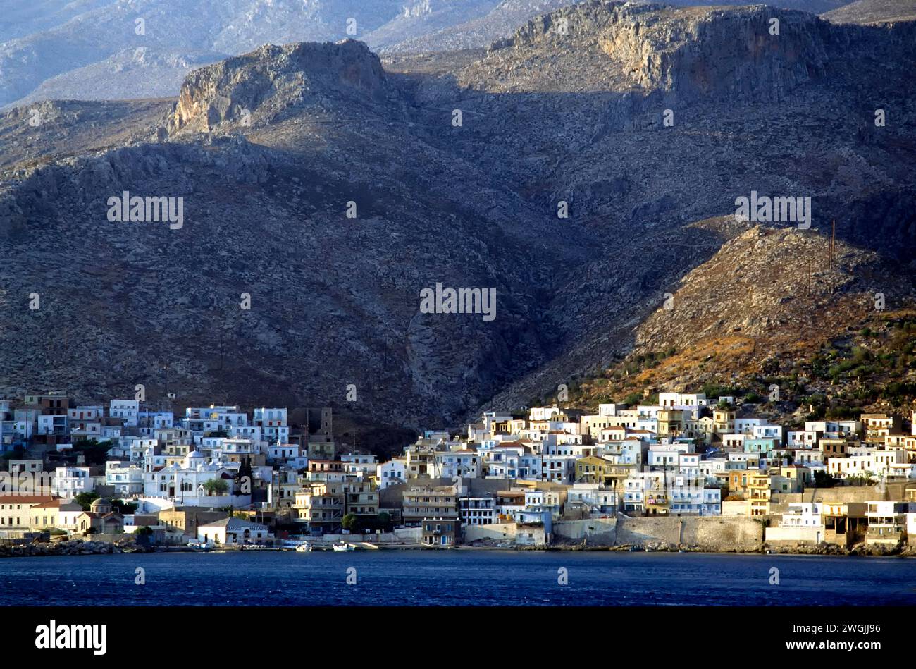 Port of Pothia, Kalymnos Island, Dodecanese, Greece, Europe, 1990 Stock ...