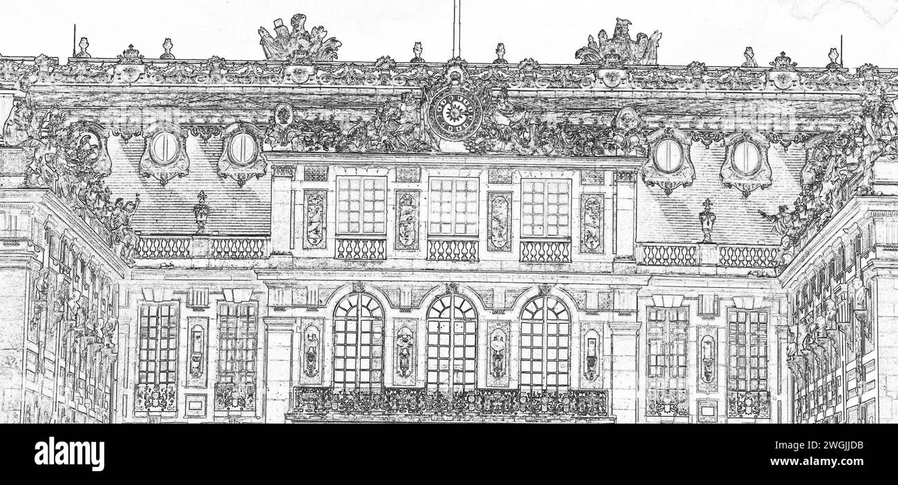 Versailles castle, France Stock Photo - Alamy