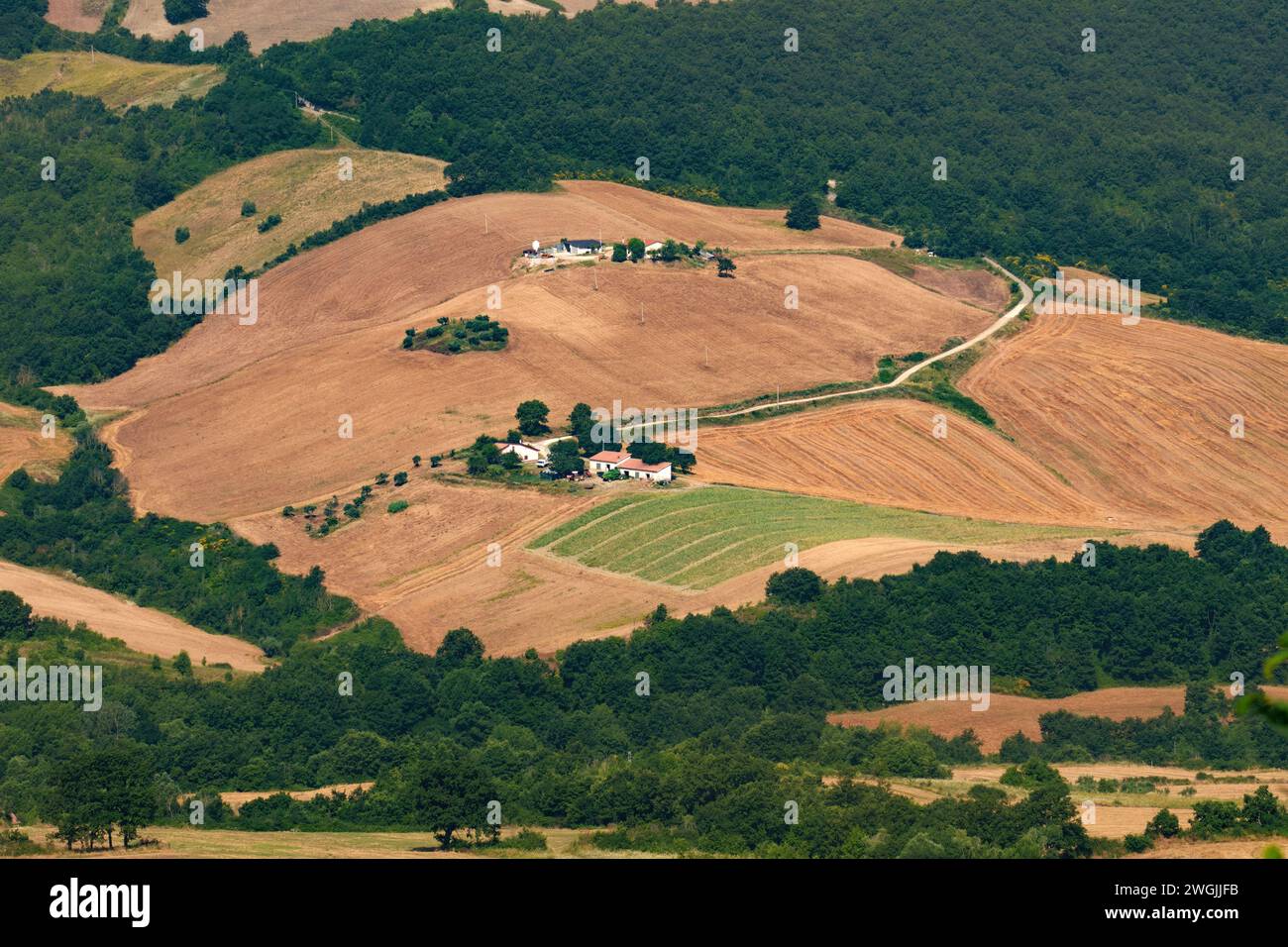 Country landscape near Monteleone di Puglia, Foggia province, Apulia ...