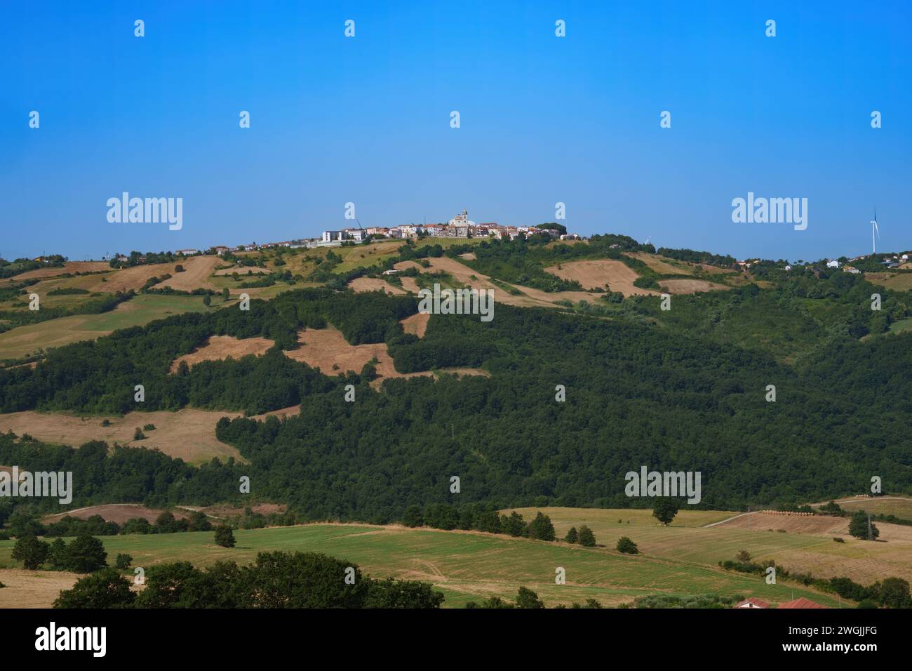 Country landscape near Monteleone di Puglia, Foggia province, Apulia ...