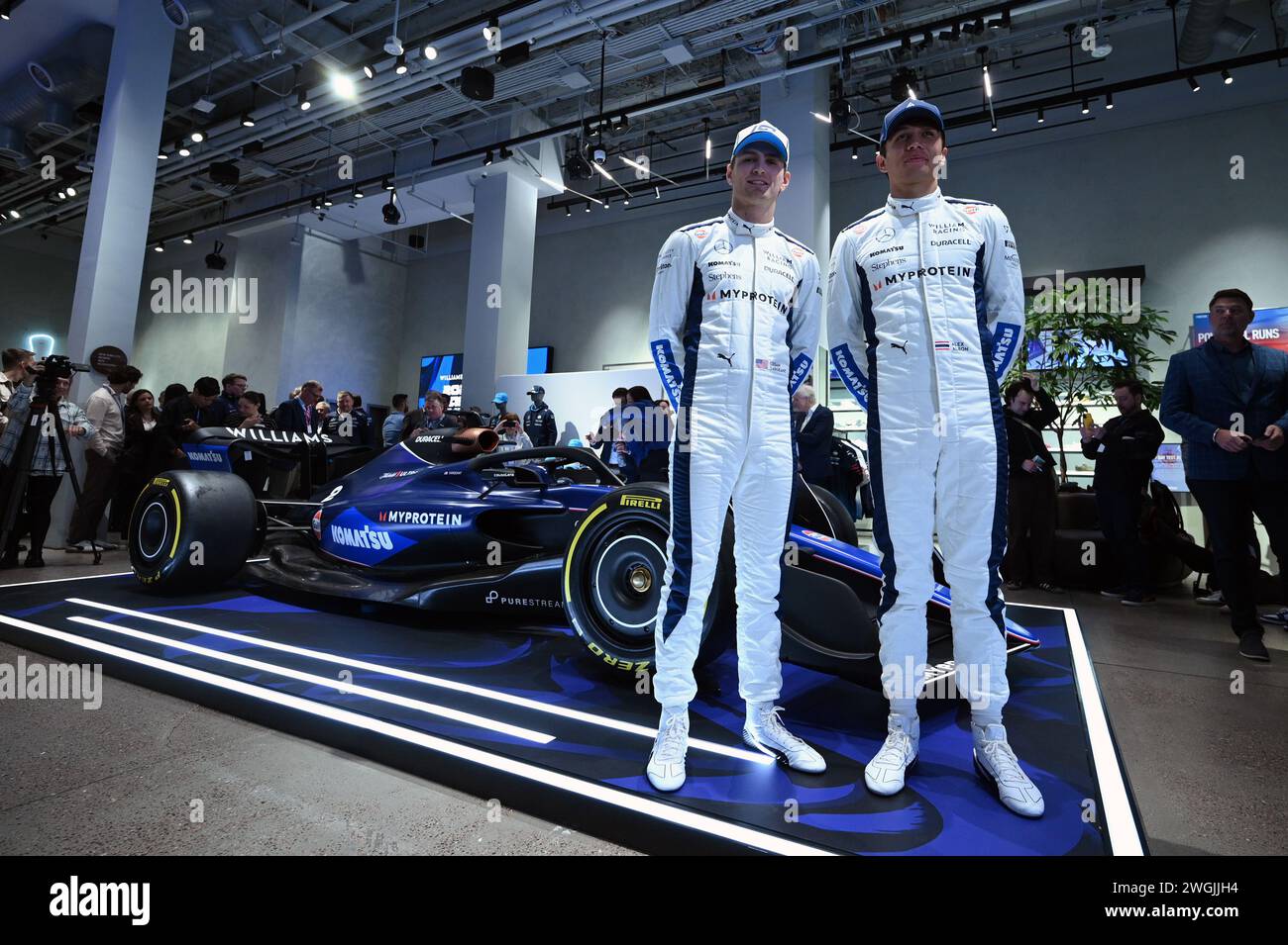 New York, USA. 05th Feb, 2024. Williams Racing Formula One drivers ...