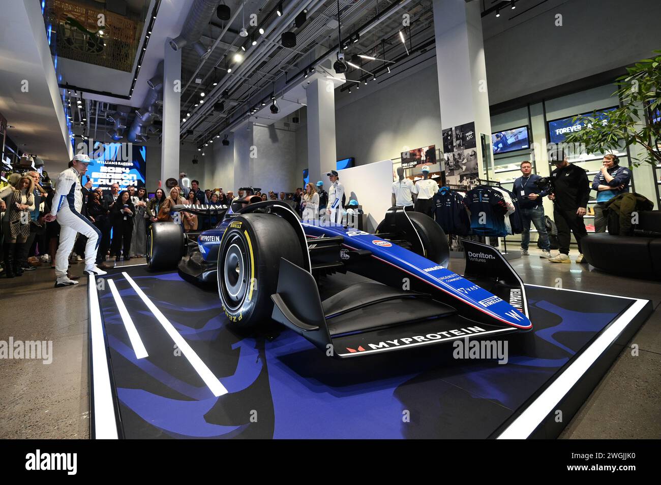 New York, USA. 05th Feb, 2024. Williams Racing Formula One drivers ...