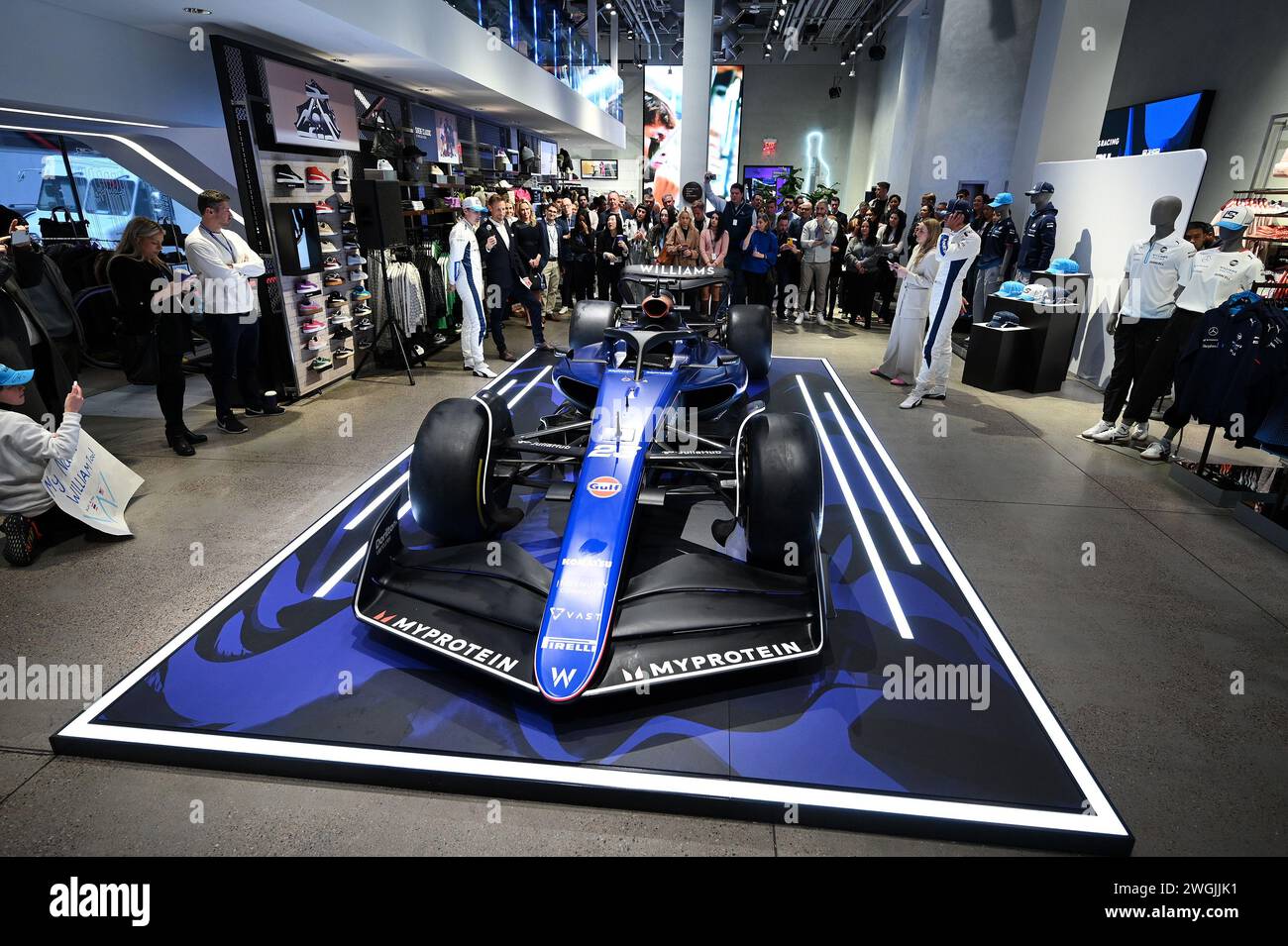 New York, USA. 05th Feb, 2024. Williams Racing Formula One drivers ...
