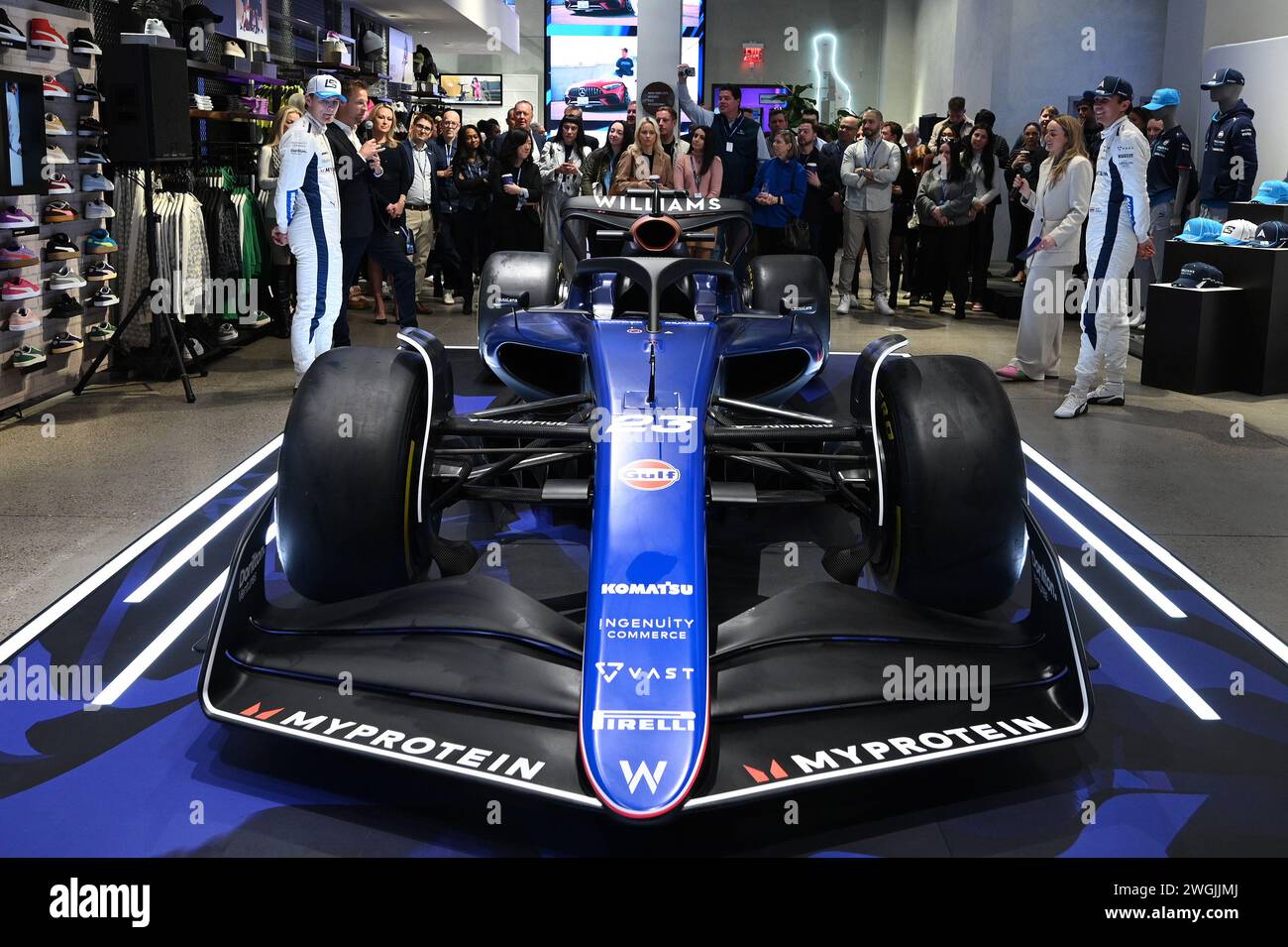 New York, USA. 05th Feb, 2024. Williams Racing Formula One drivers ...
