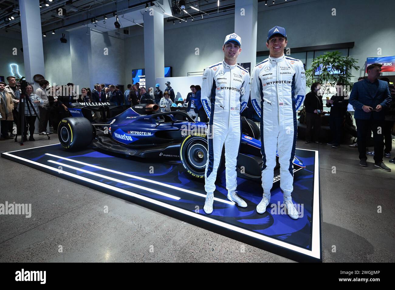 New York, USA. 05th Feb, 2024. Williams Racing Formula One drivers ...