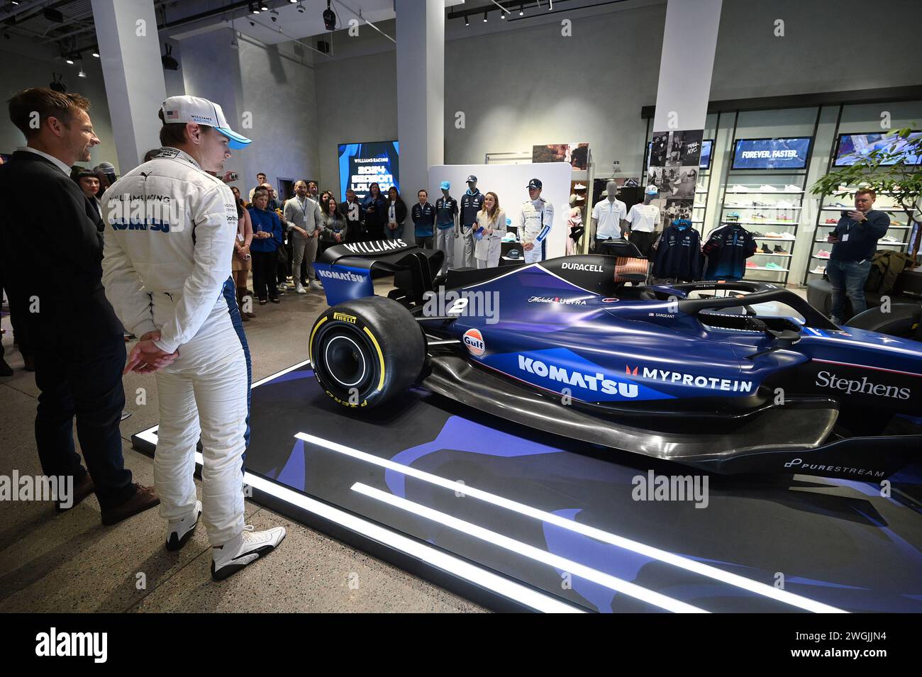 New York, USA. 05th Feb, 2024. Williams Racing Formula One drivers ...
