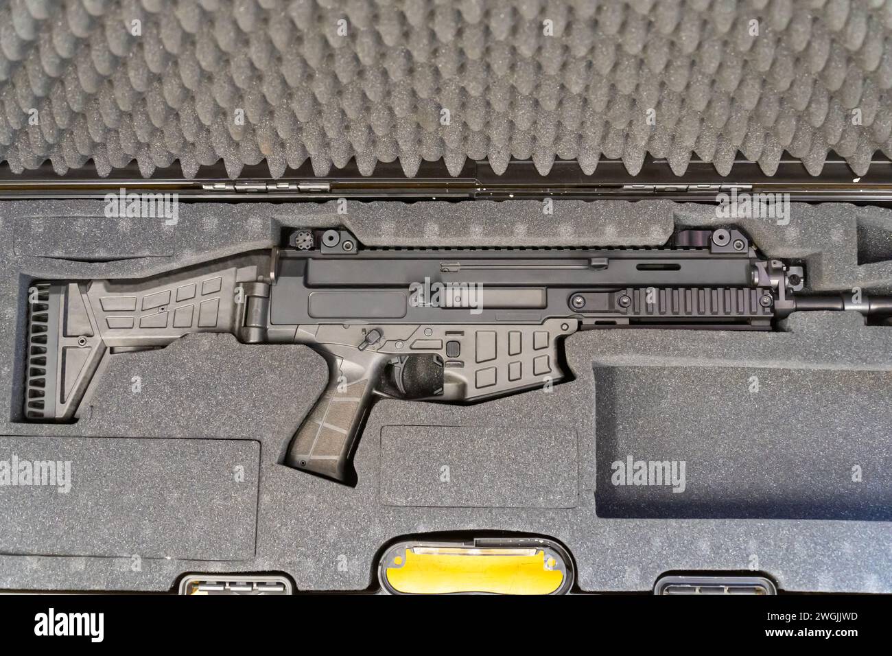 Bren semi-automatic assault rifle without magazine in a gun bag Stock ...