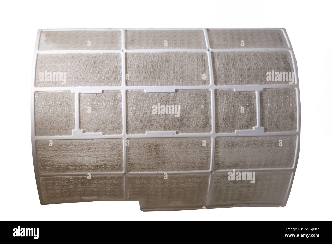 dirty air conditioner filter isolated on white background Stock Photo ...