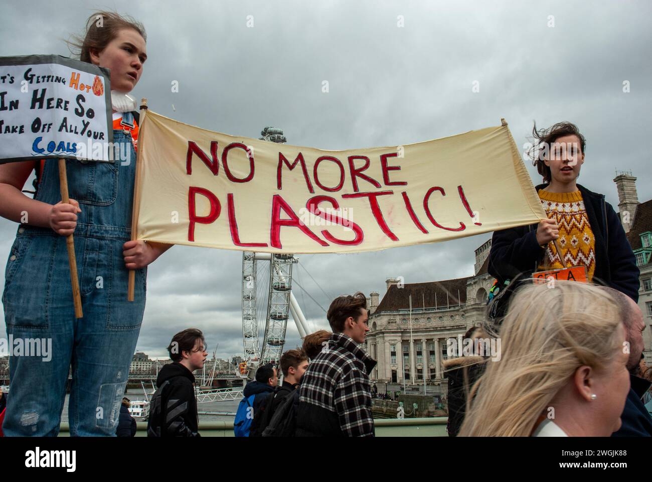 London UK. FridaysforFuture Protest. Students around the world protest ...