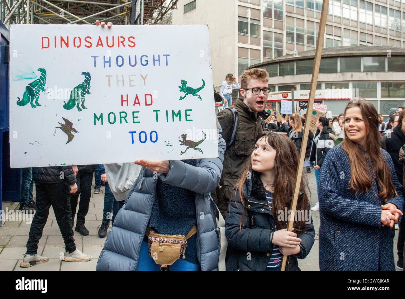 London UK. FridaysforFuture Protest. Students around the world protest ...