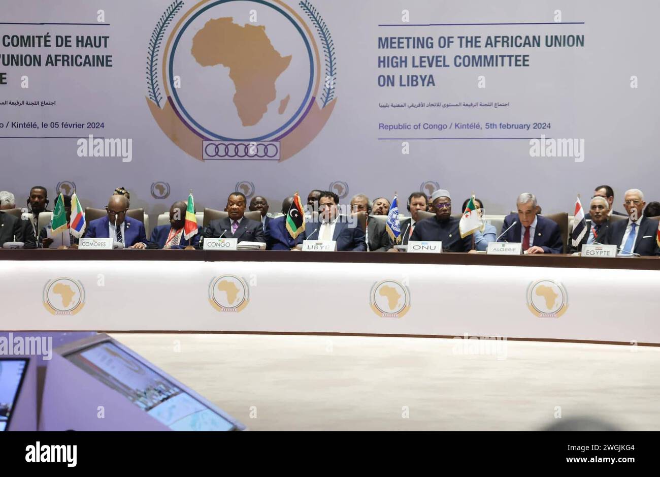 Head of the Libyan Presidential Council, Mohamed Younis Al-Menfi ...