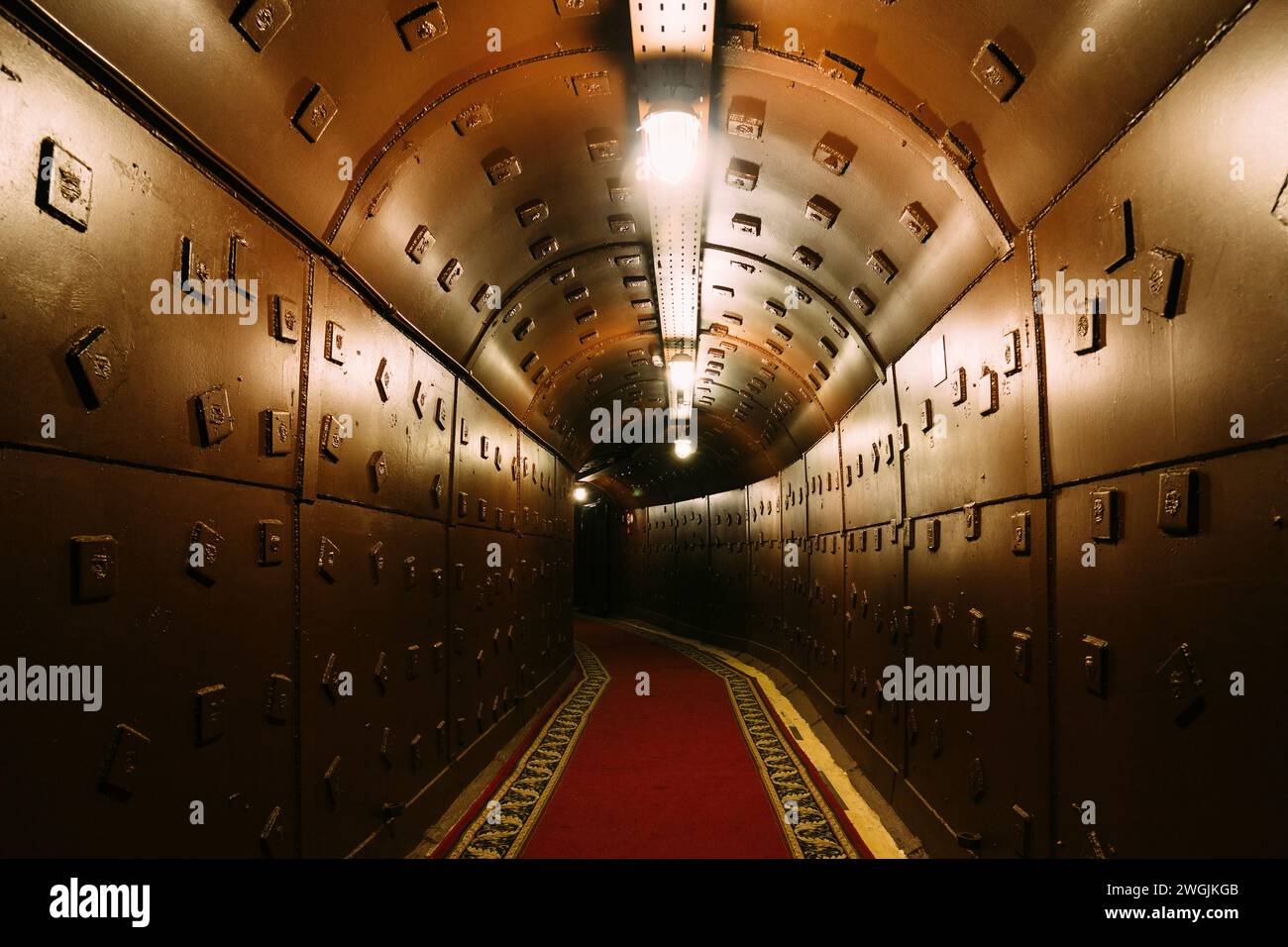 Tunnel at Bunker 42 under Moscow, anti-nuclear underground defense ...
