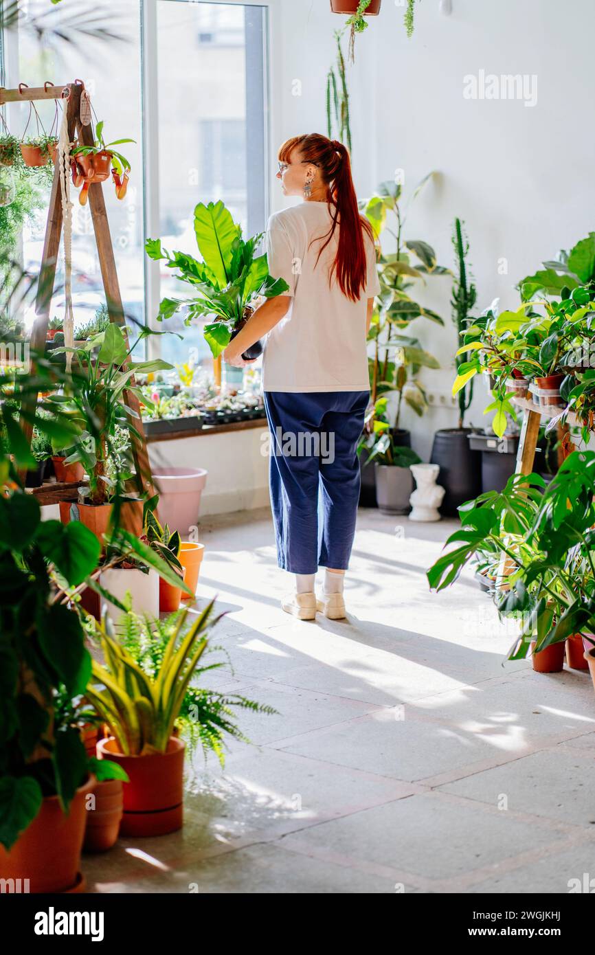 Gardening persons caring for plants. Home gardening, love of plants and ...