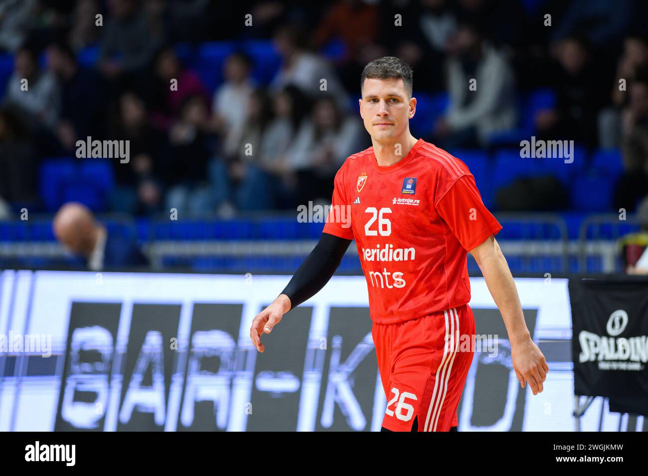 Nemanja Nedovic of Crvena Zvezda warming up at Aba League basketball ...