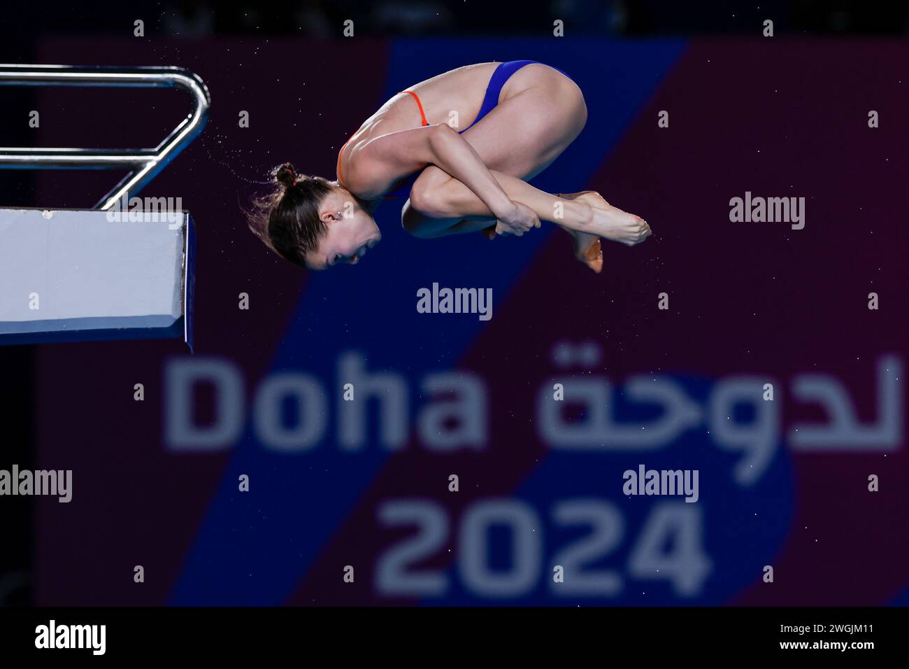 DOHA, QATAR - FEBRUARY 5: Else Praasterink of Netherlands competing in ...