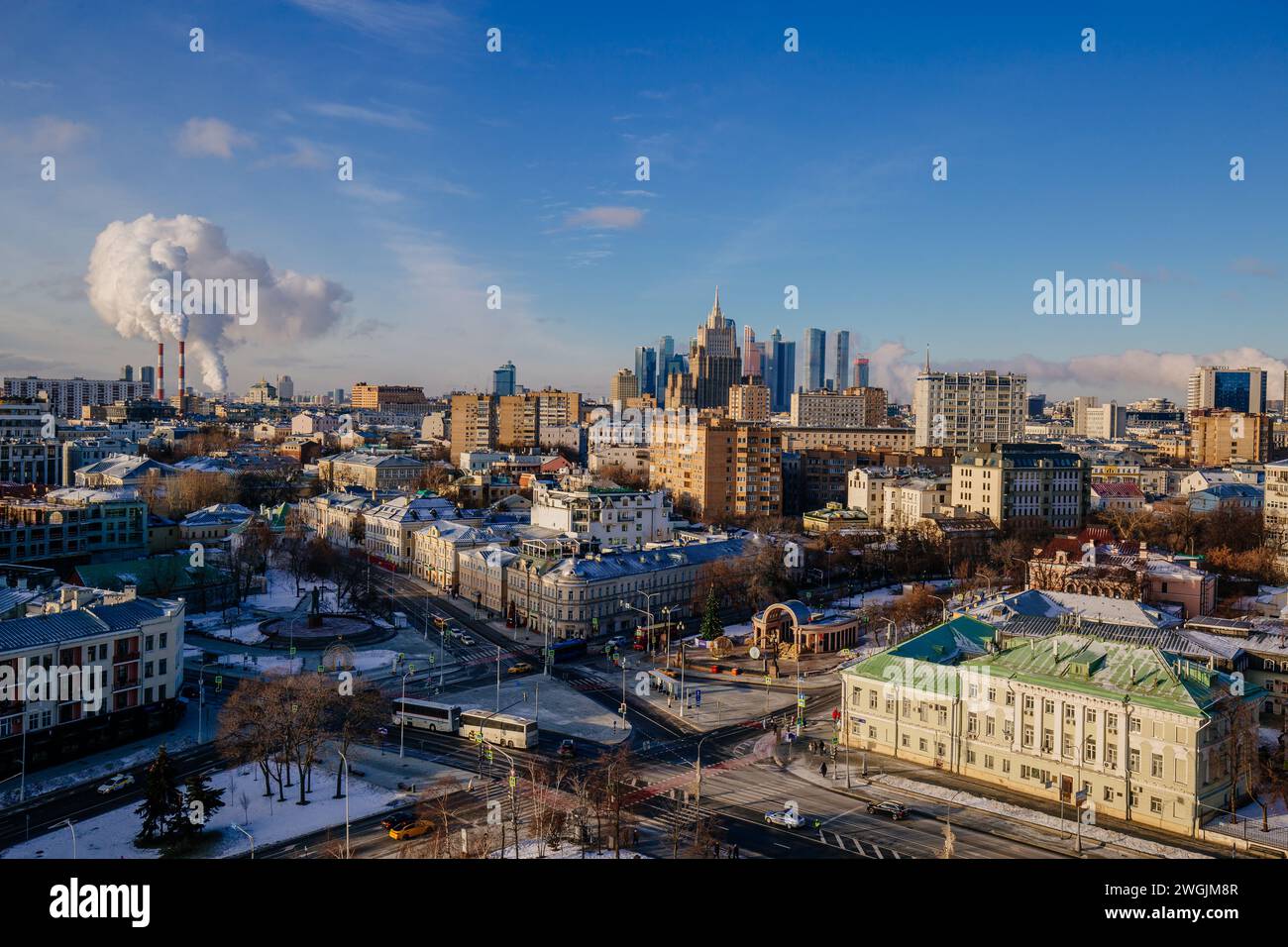 Aerial moscow hi-res stock photography and images - Alamy