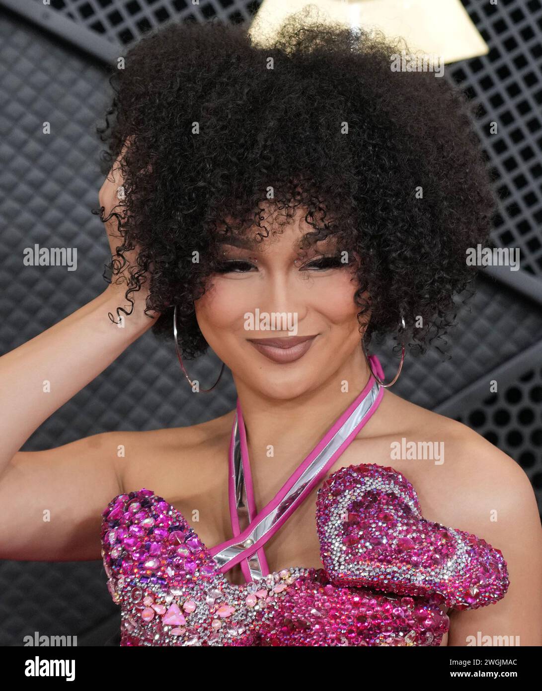 Los Angeles, USA. 04th Feb, 2024. Ve'ondre Mitchell arrives at the 66th ...