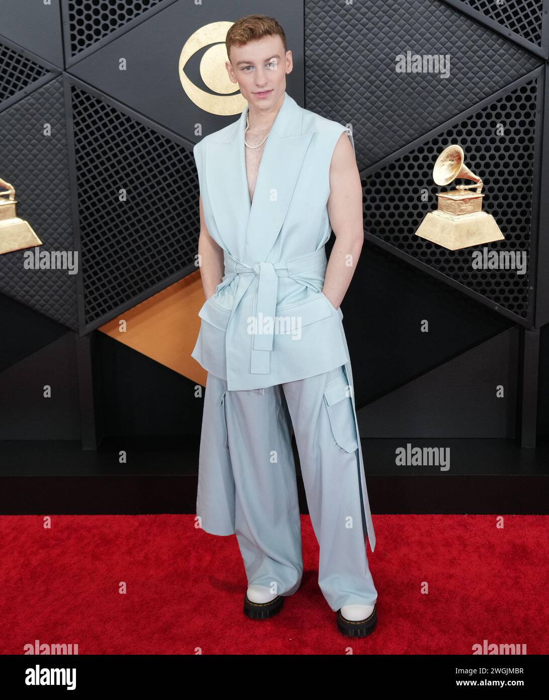 Los Angeles, USA. 04th Feb, 2024. Jake Pedersen arrives at the 66th ...