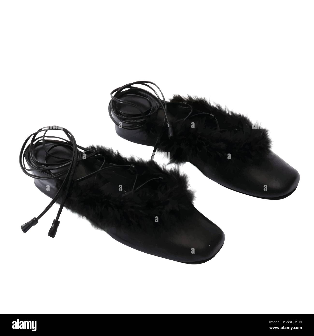 Leather slippers Stock Vector Images - Alamy