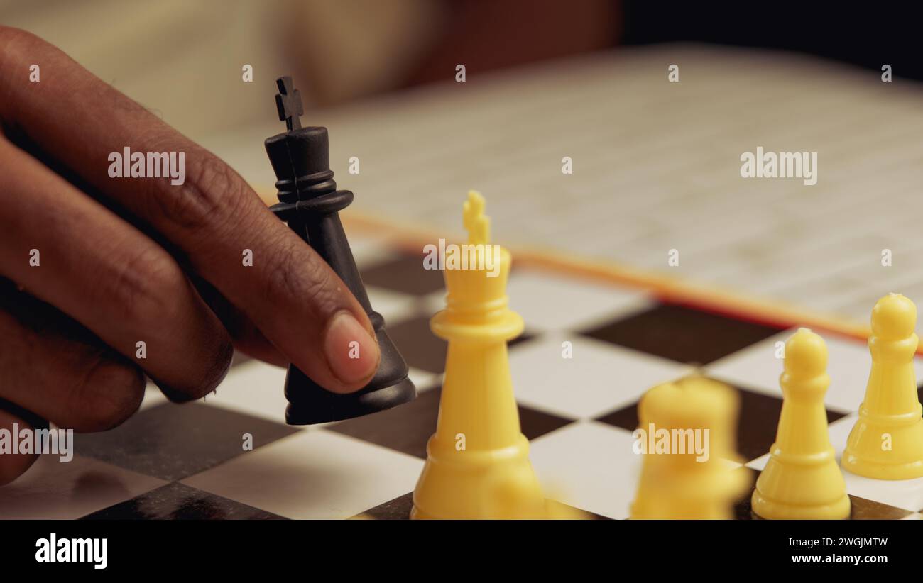 A close-up portrait of a Black man deep in thought, analyzing the ...