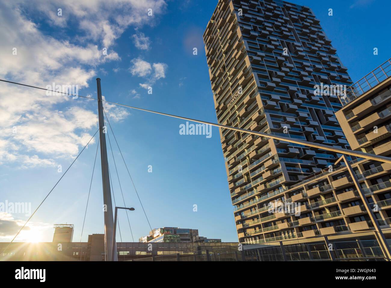 Vienna: Marina Tower in 02. Leopoldstadt, Wien, Austria Stock Photo - Alamy