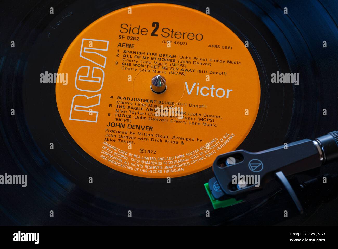 John Denver Aerie vinyl record album LP with tonearm, cartridge ...