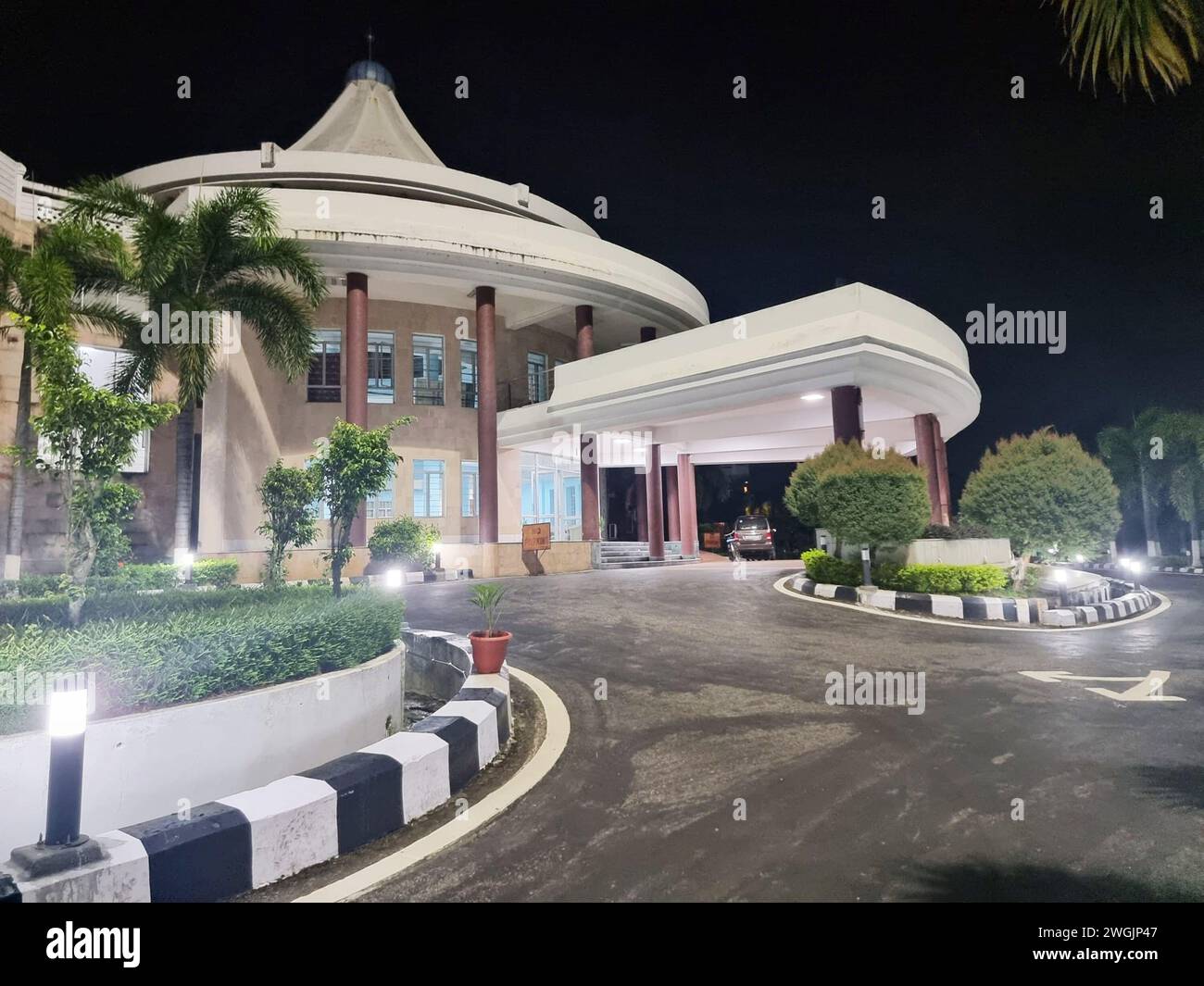 The Tripura State Guest House in Agartala, is resplendent in its own ...