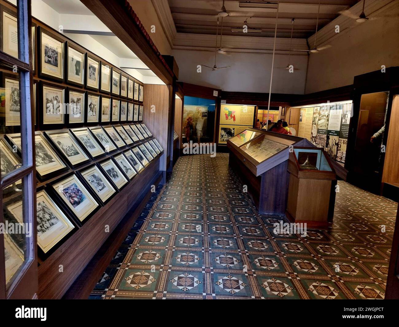 The inside of the Liberation War Gallery in the State Museum of Tripura ...