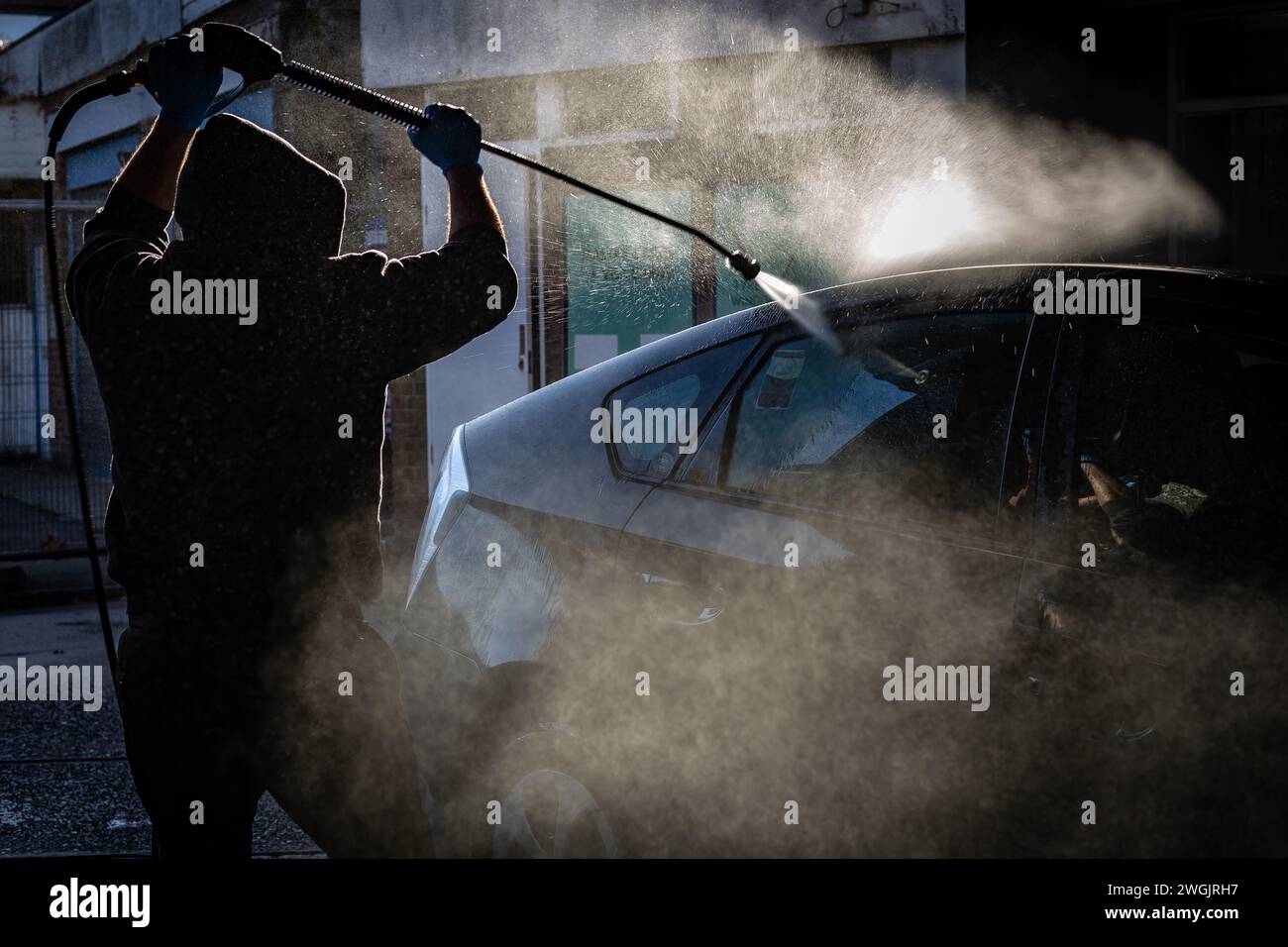 Car dry cleaning water hi-res stock photography and images - Alamy