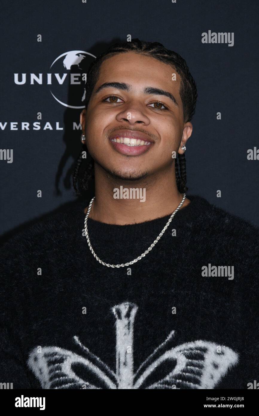 Los Angeles, USA. 05th Feb, 2024. Breez Kennedy attends Universal Music ...