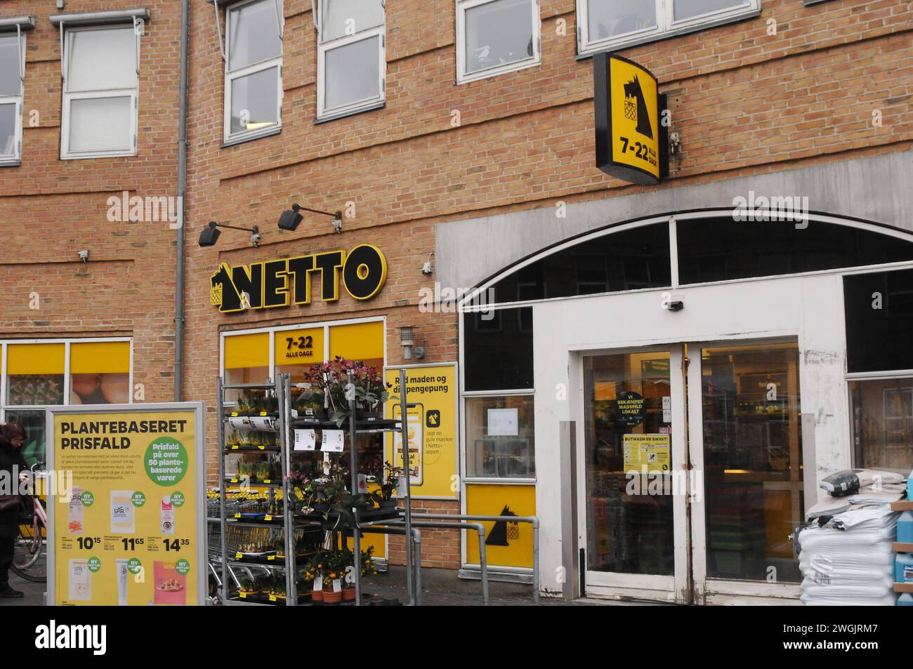 Kastrup/Copenhagen, Denmark /05 February 2024/.Netto grocery store in ...