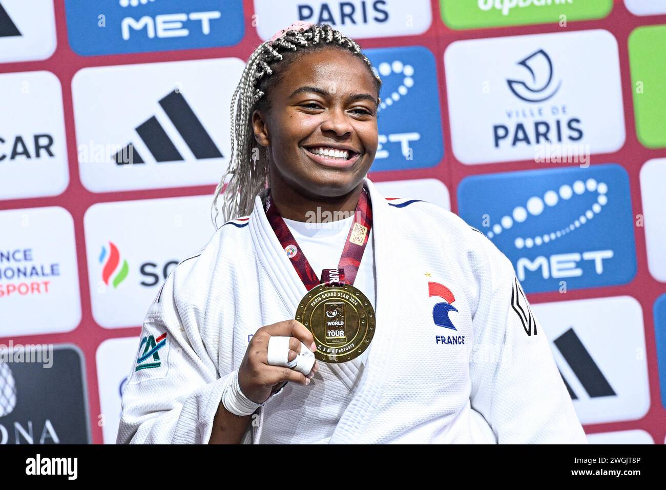 Romane Dicko during the Paris Grand Slam 2024 IJF World Judo Tour event ...
