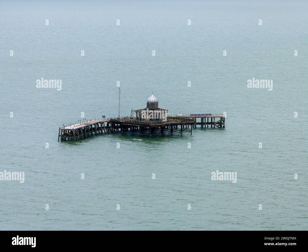 Surviving head of Herne Bay pier. Damaged by storms the old pavilion ...