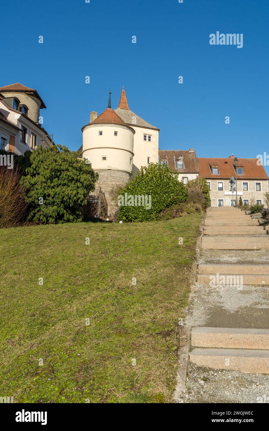 East wall of the german city Dettelbach Stock Photo - Alamy