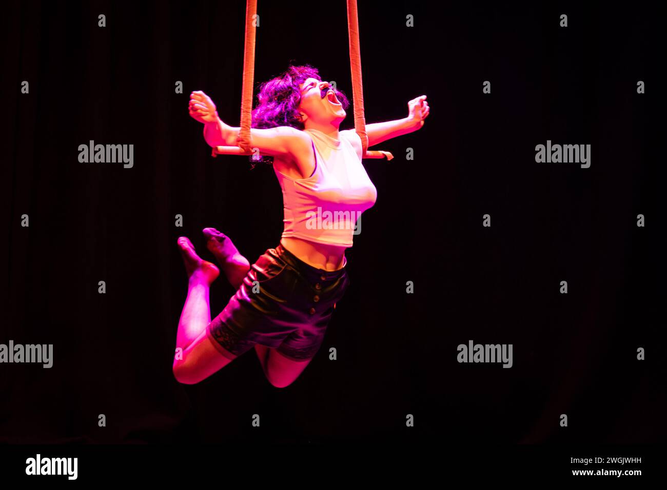 Elsa van der Wal performing as Freddie Hercury at the Circus for Gaza ...
