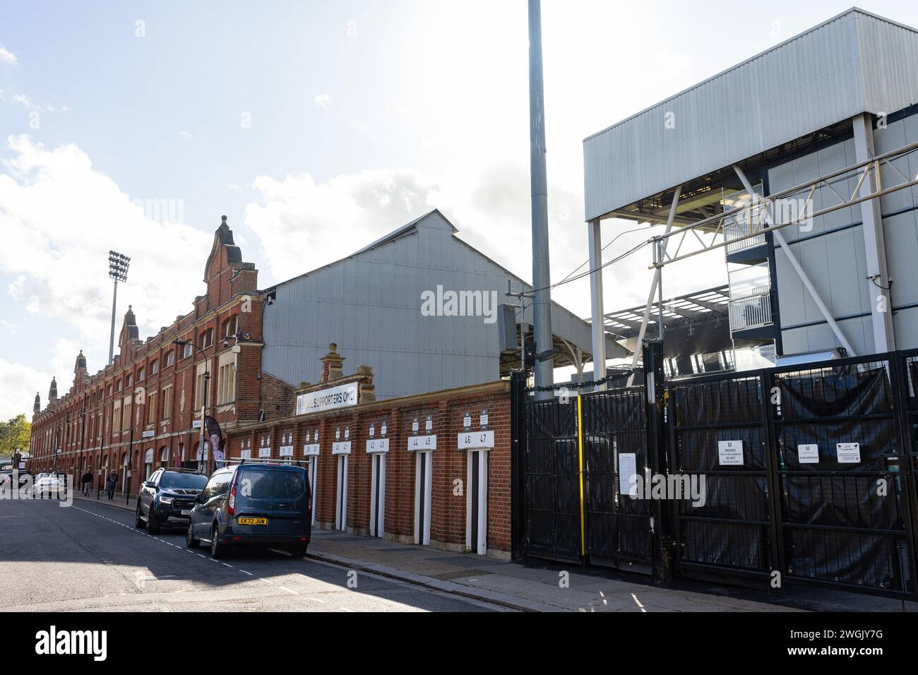 London, UK. 24th October, 2023. The Johnny Haynes Stand and Hammersmith ...