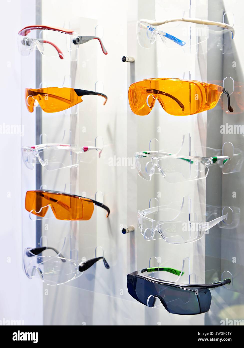 Dentist safety glasses at exhibition store stand Stock Photo - Alamy