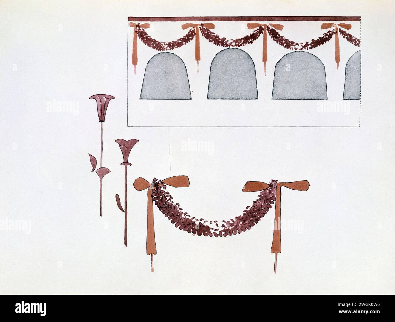 LAM-NECROPOLIS CARMONA-TUMBA GUIRNALDAS-DECORAC. Location: MUSEO ...