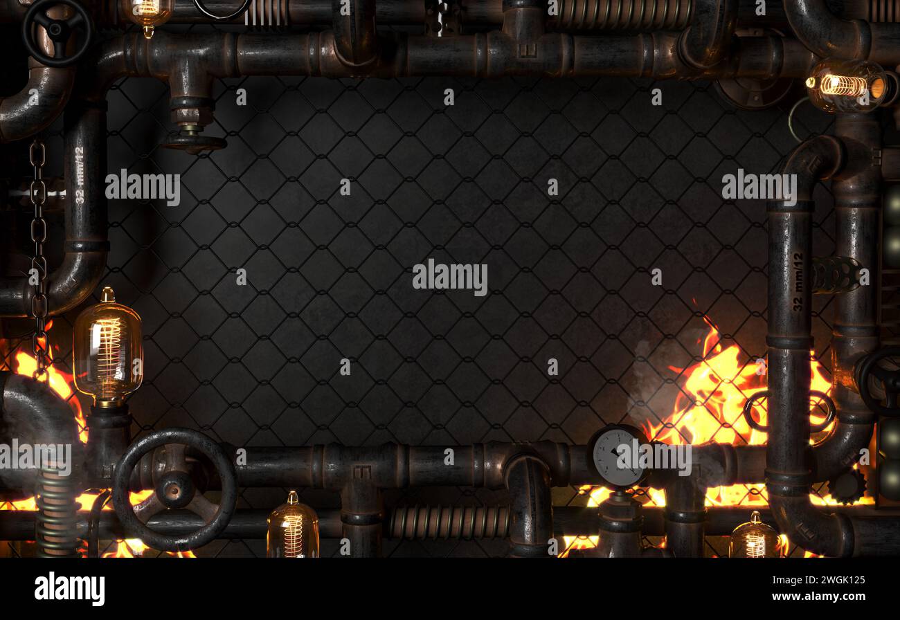 Steampunk banner hi-res stock photography and images - Alamy