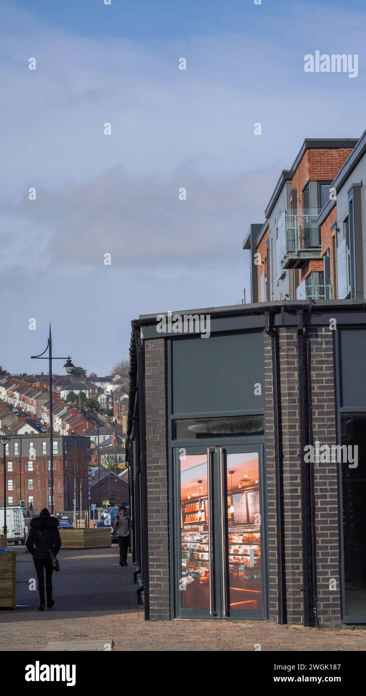 Barry, Vale of Glam, Wales 02 Feb 2024: The Business Quarter located on ...