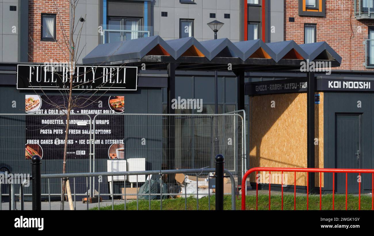 Barry, Vale of Glam, Wales 02 Feb 2024: The Business Quarter located on ...