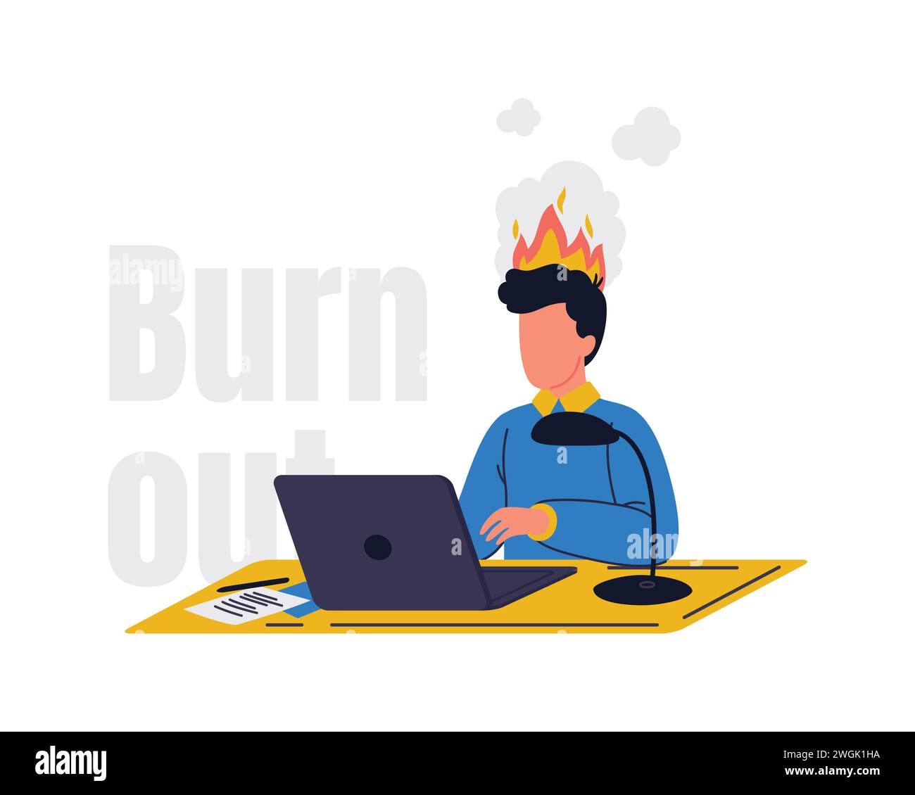 Fatigue overworked Cut Out Stock Images & Pictures - Alamy