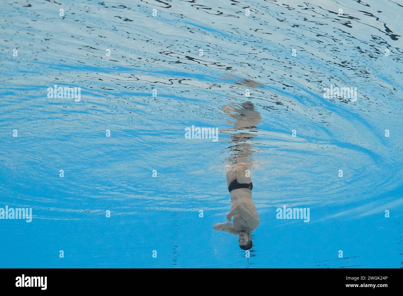 Giorgio Minisini of Italy competes in the men's solo technical final of ...