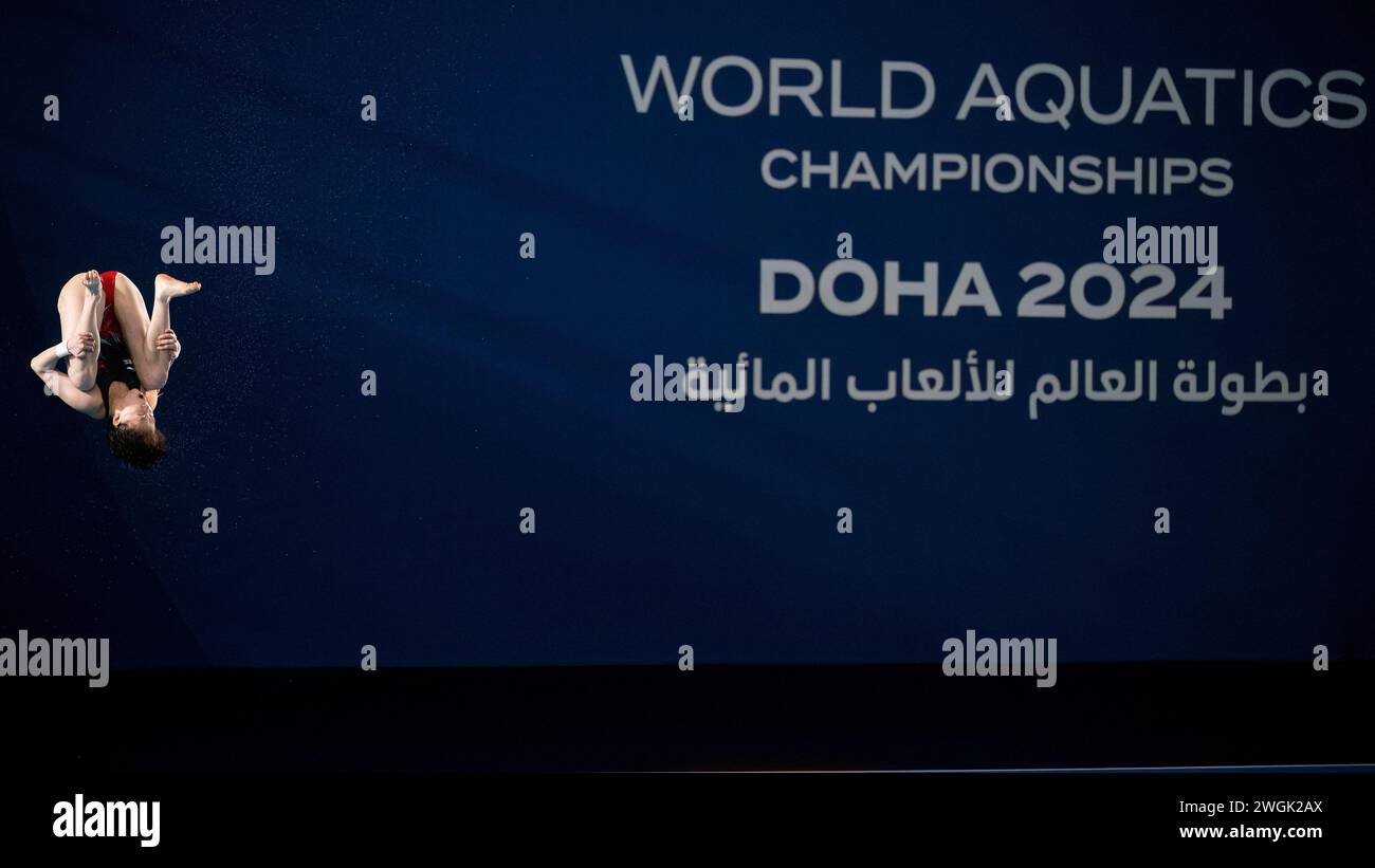 Doha, Qatar. 05th Feb, 2024. Silver medal winner Yuxi Chen of China ...