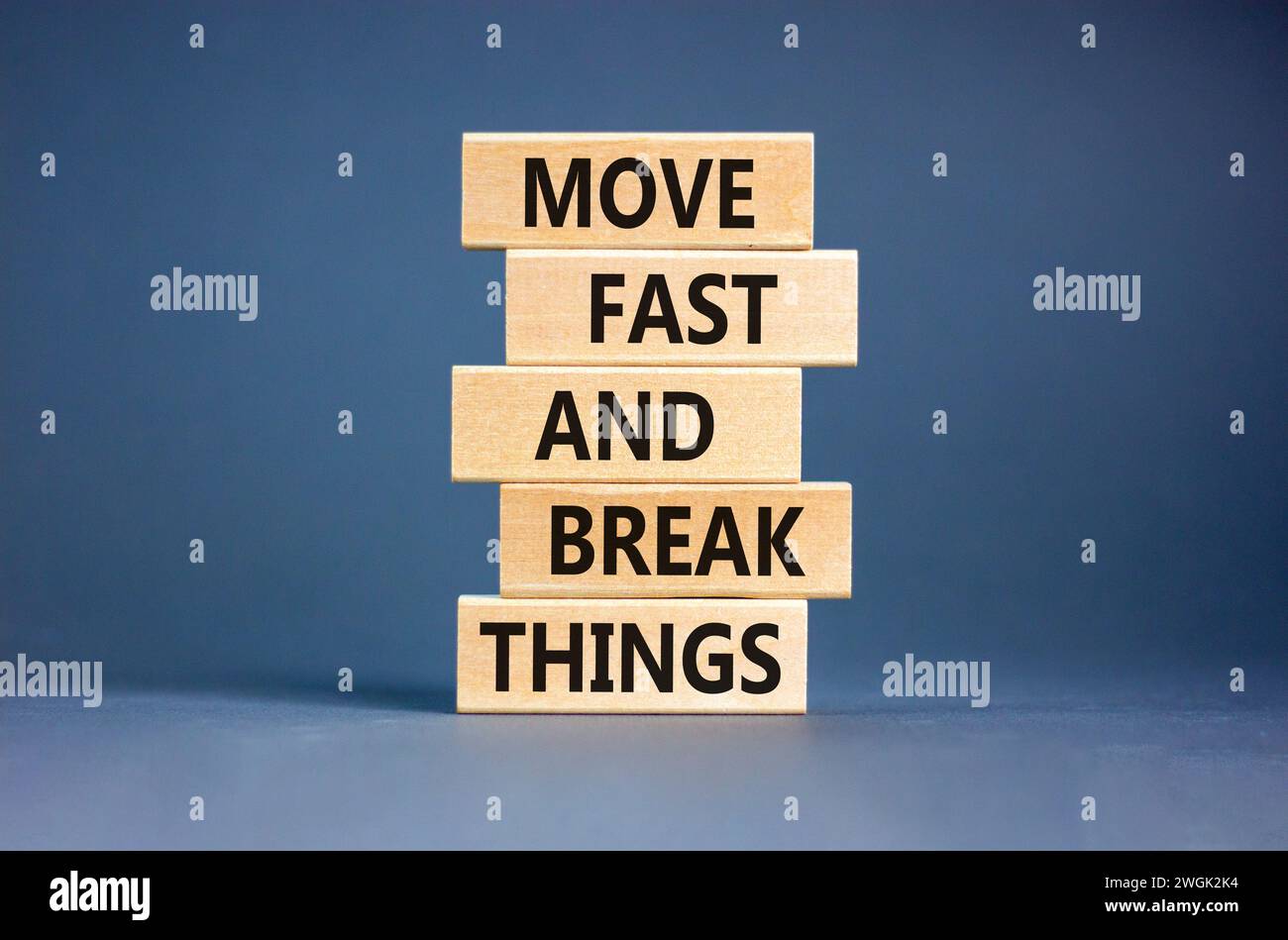 Move fast and break things symbol. Concept words Move fast and break ...