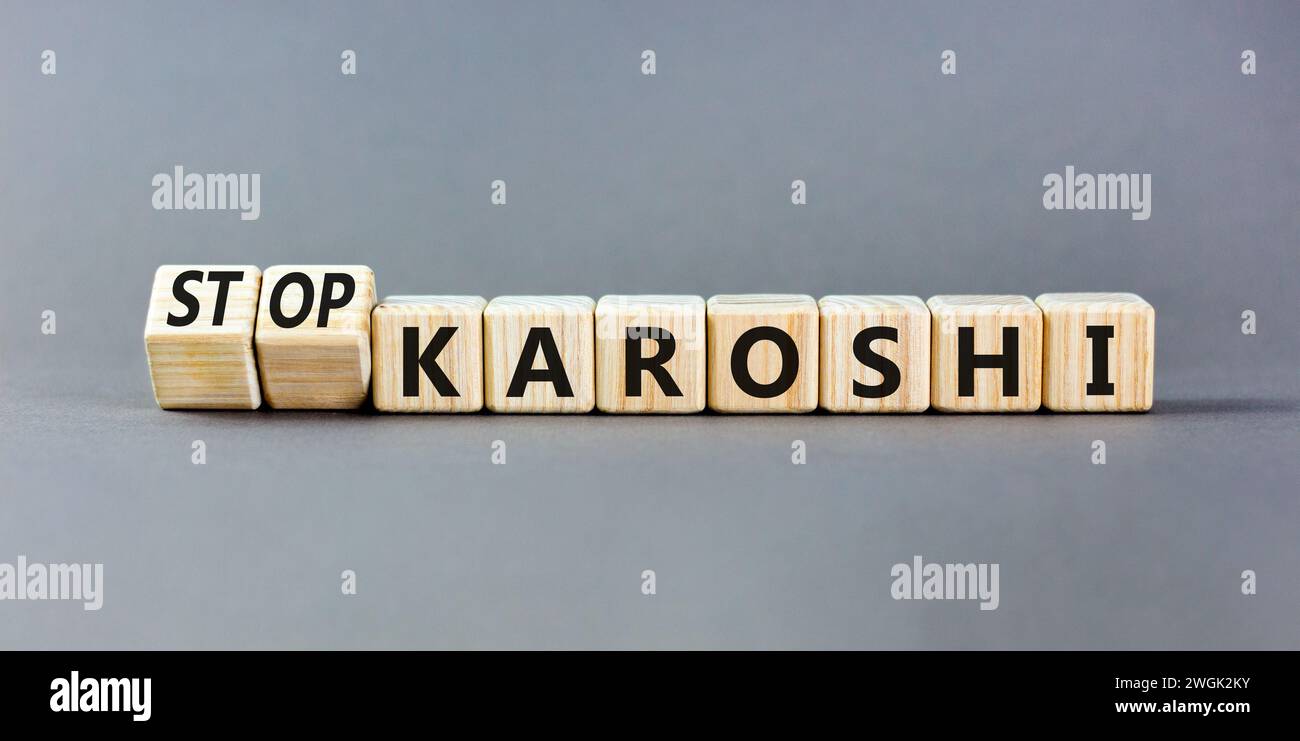 Stop karoshi symbol. Concept words Karoshi or Stop karoshi on beautiful ...