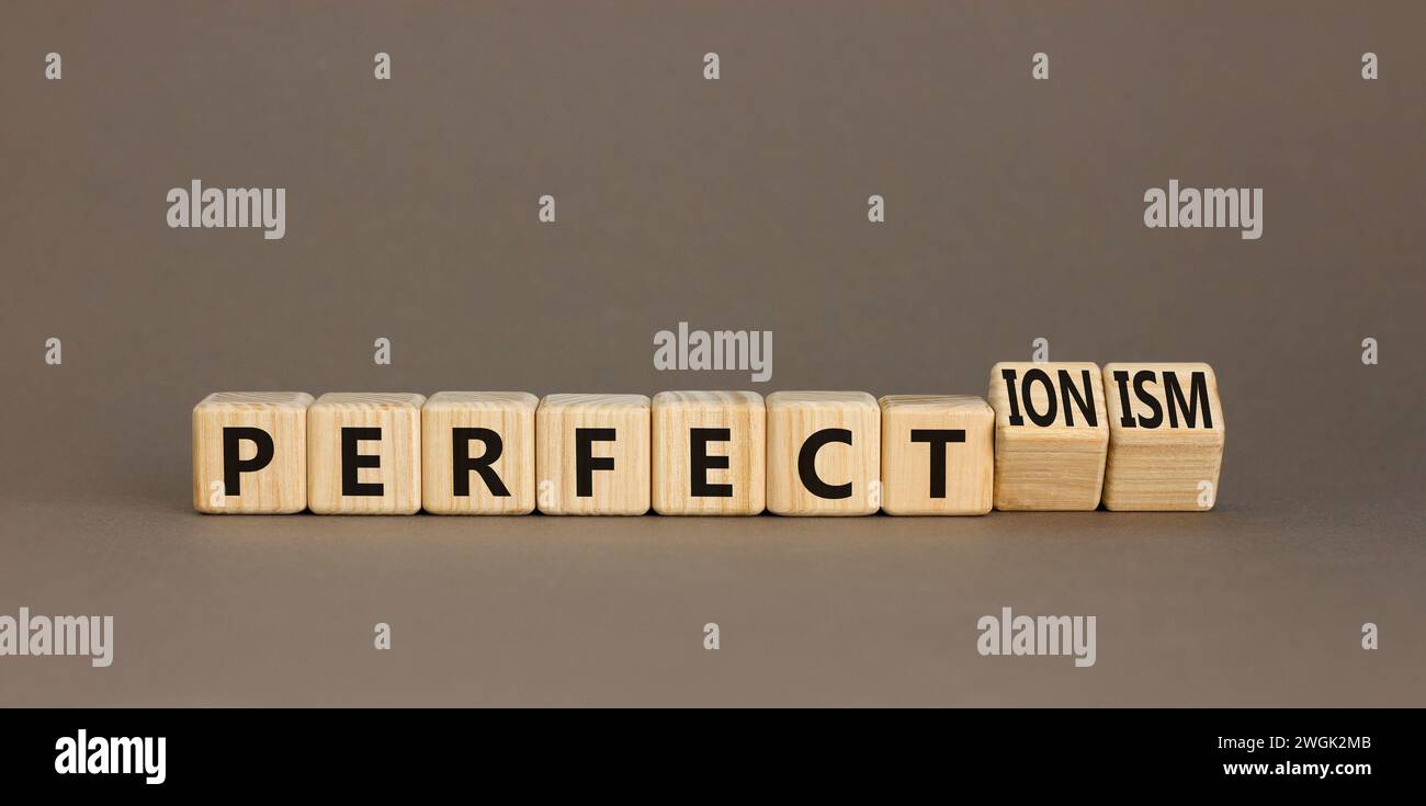 Perfectionism symbol. Concept words Perfect or Perfectionism beautiful ...