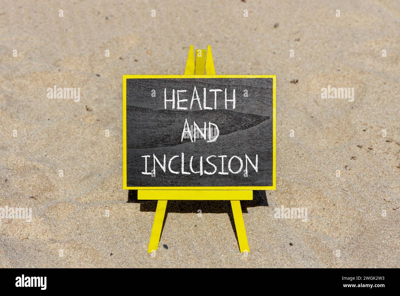 Health and inclusion symbol. Concept words Health and inclusion on ...