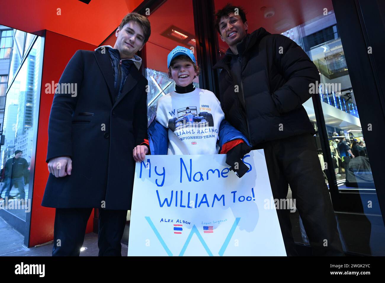 New York, USA. 05th Feb, 2024. Williams Racing Formula One drivers ...