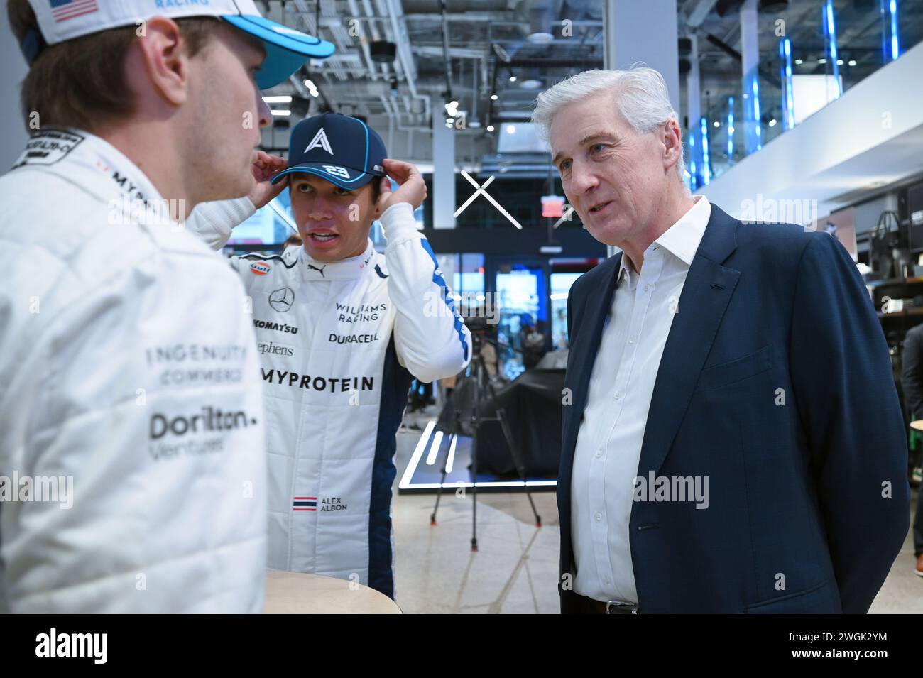 New York, USA. 05th Feb, 2024. Williams Racing Formula One drivers ...